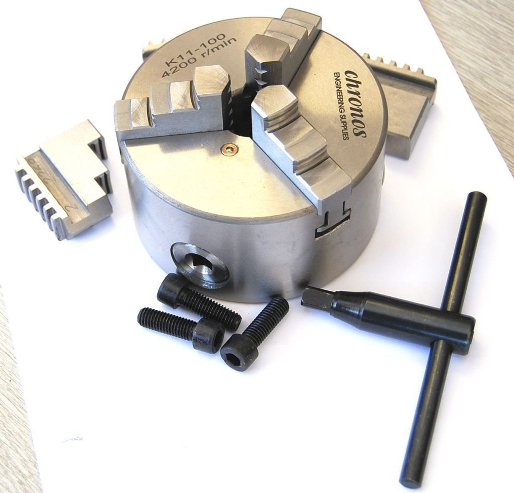 ? 4" 3 Jaw Metal Lathe Chuck Precision Self Centering Semi-Steel Body