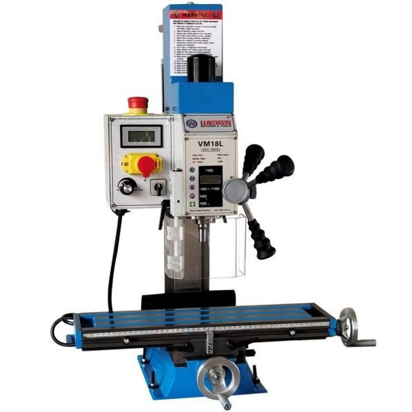 VM18L Weiss Bench Milling Drilling Metal Machine 20" x 5-1/2" 1HP ...