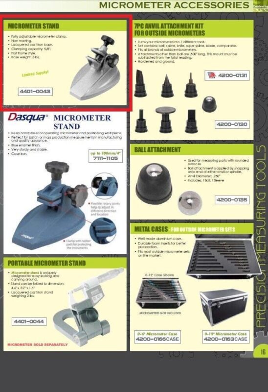 MICROMETER STAND ...see 7111-1105 (4401-0043)