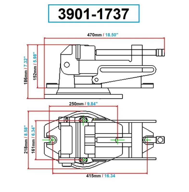 Premium 6" Angle Drill Press Vise with Swivel Base - Precision ...