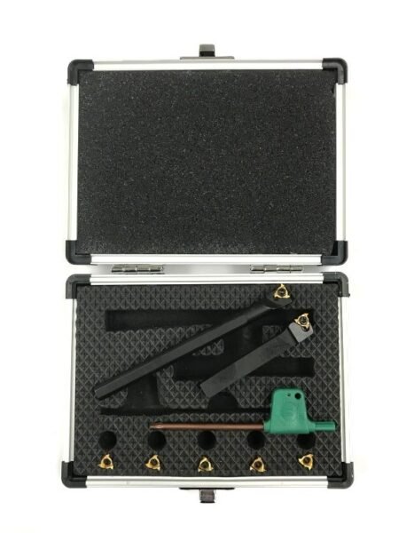 1/2" Internal & External Indexable Threading Tool Holder Kit with TiN ...