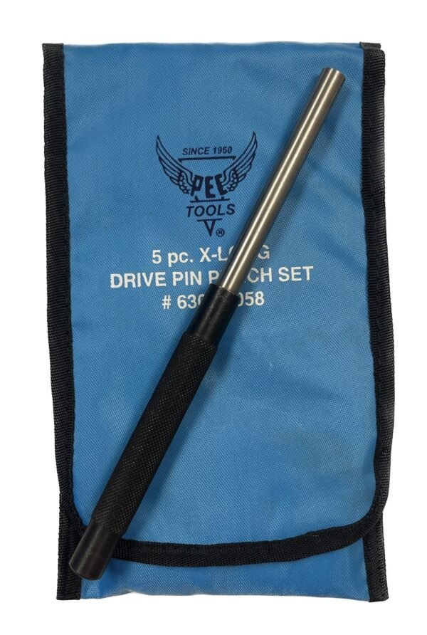5 PIECE EXTRA LONG DRIVE PIN PUNCH SET USA MADE (8600-4104)